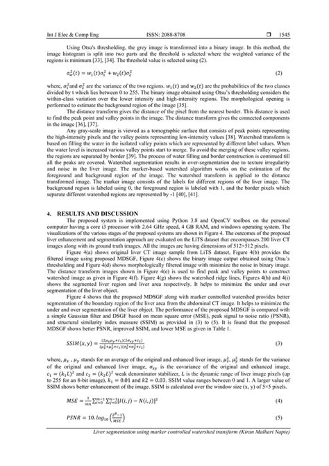 Liver Segmentation Using Marker Controlled Watershed Transform Pdf