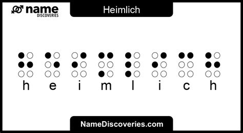 Heimlich Name Meaning And Origin
