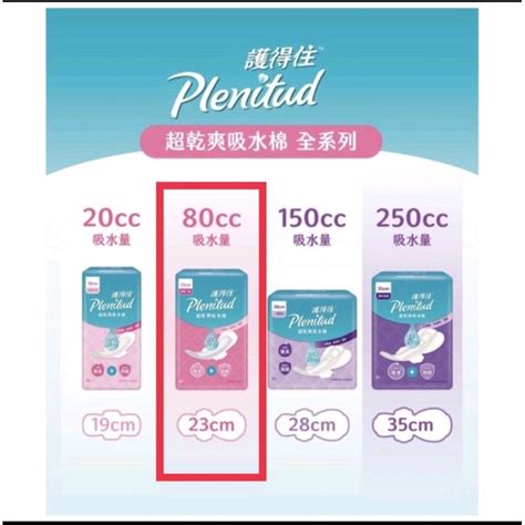 護得住 超乾爽吸水棉超薄一般型 80cc 23cm （18pcs包）防漏尿專用 蝦皮購物
