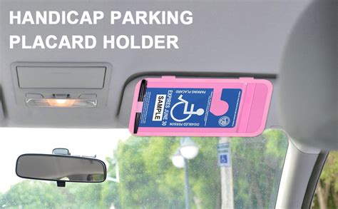 Handicap Placard Holder For Auto Wisdompro Disabled