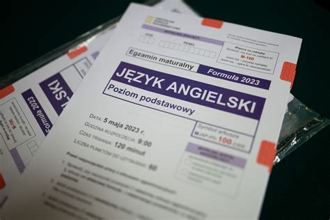 Matura 2023 Dziś egzamin z języka angielskiego Arkusze zadania