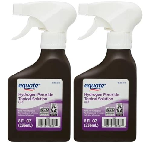 Equate 3 Hydrogen Peroxide Topical Solution Antiseptic Spray 8 Fl Oz
