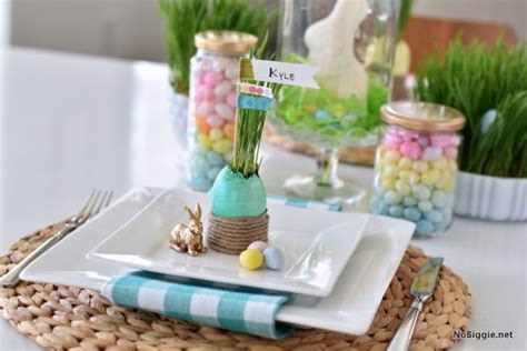 Easter Grass Table Setting Nobiggie