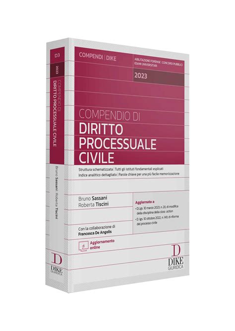 Compendio Di Diritto Processuale Civile 2023 Dike Giuridica