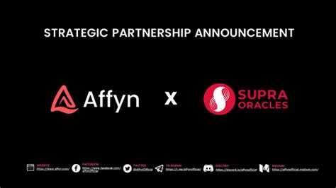Partnership With Supra Oracles We Are Delighted To Announce Our By Affyn Official