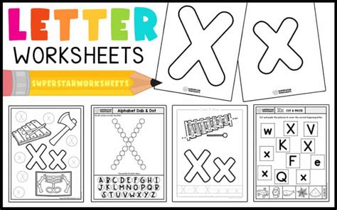 Letter X Worksheets Superstar Worksheets