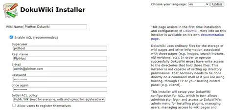 How To Install Dokuwiki Manually Plothost
