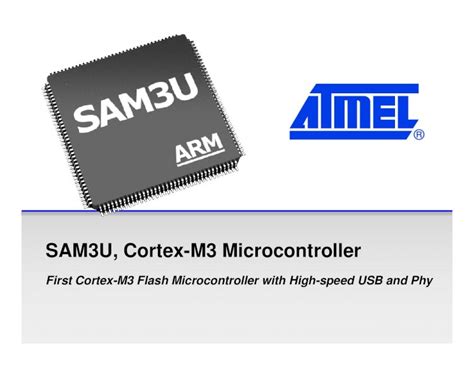 pdf sam3u cortex m3 microcontrolleroct 09 2 sam3u usb high speed