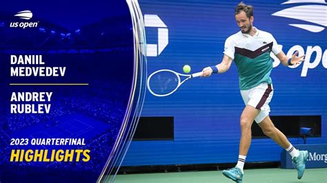 Daniil Medvedev Beats Andrey Rublev To Reach 2023 Us Open Semifinal