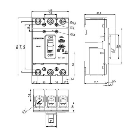 Disjuntor 3 X 250a Caixa Moldada Soprano Tokled Materiais Elétricos