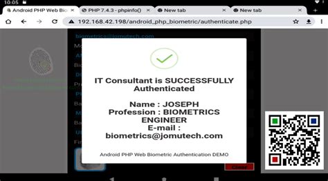 android php web biometric integration joseph mwema biometrics engineer