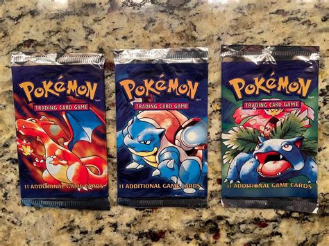 Mavin 1999 Pokemon Base Set Booster Pack EMPTY Full Set Venusaur