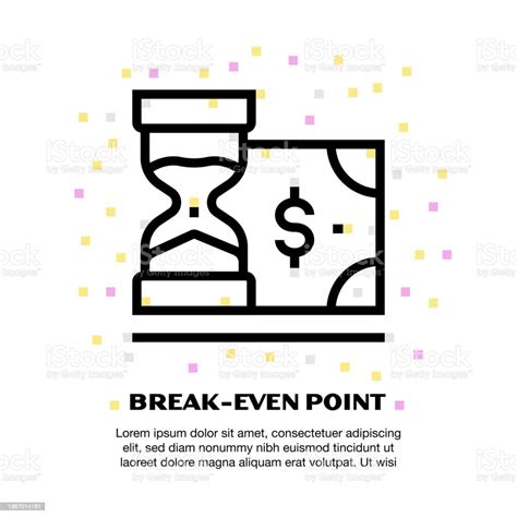Breakeven Point Icon Stock Illustration Download Image Now Making