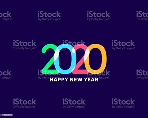 2020 새해 축하 배너 포스터 광고 벡터 고립 된 배경에 소원에 대한 로고 그래픽 0명에 대한 스톡 벡터 아트 및 기타 이미지