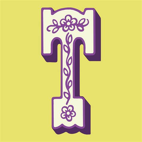 Letter T Drawing By Csa Images Fine Art America