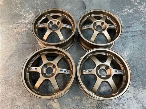 日本 Rays Te37 Cup 16吋 4x100 7j 35 Fit Jazz Gk5 汽車配件 車軚 Carousell