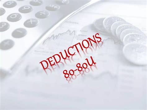 Deduction Under Chapter Vi A Section 80c 80u Income Tax 1961 Ppt