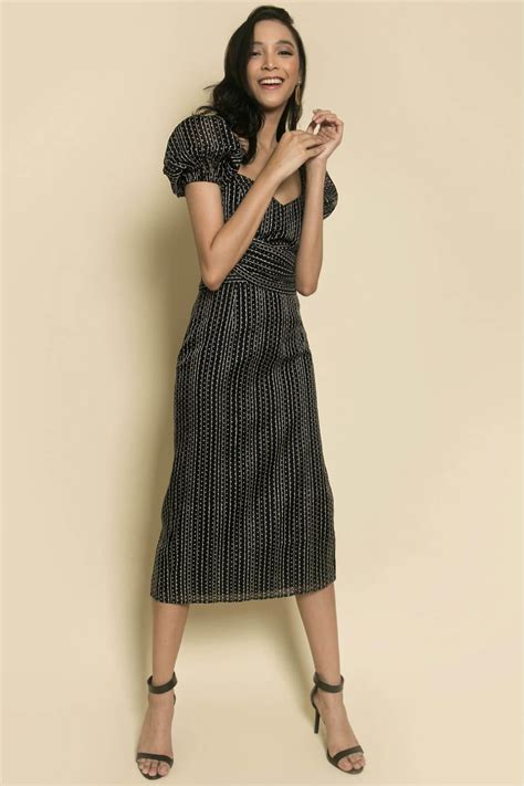 Honeycomb Midi Dress Style Theory Sg