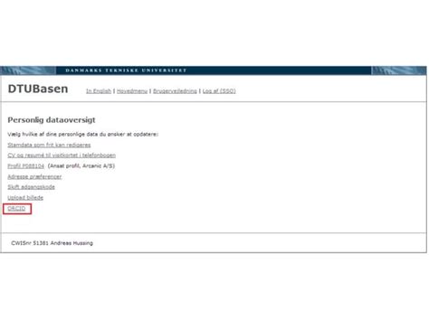 Orcid Implementation Dtu Basen Ppt