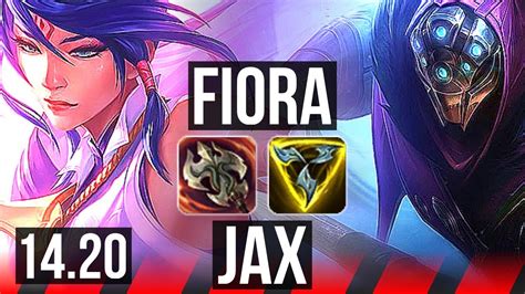 Fiora Vs Jax Top 11 Solo Kills Kr Master 1420 Youtube