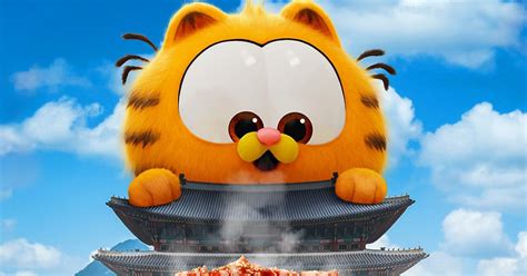 한식 찾아 경복궁 찾은 가필드…가필드 더 무비 5월 15일 개봉