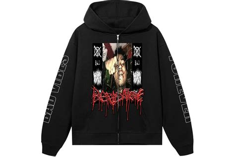 Revenge Xxxtentacion Shattered Zip Black Mens Ss25 Us