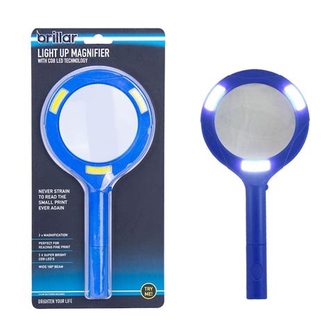 Brillar Light Up Magnifying Glass Blue Living Today