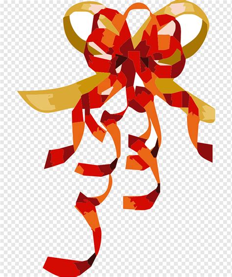 리본 종이 배너 빨간 화환 리본 식품 직물 Png Pngwing