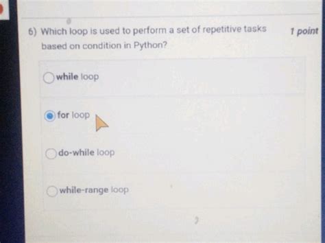 Which Loop Is Used To Perform A Set Of StudyX