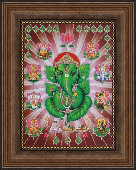 Avercart Lord Ganesha Ganesh Ganpati With Ashtavinayak Swaroop 8