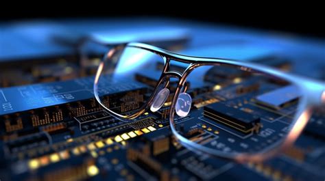 Geeky Computer Wearing Glasses And Displaying 3d Programming Code Background 3d Wallpaper Neon