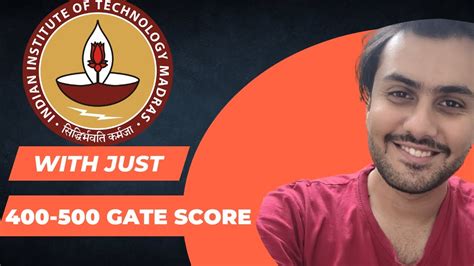 Get Iit Madras With Low Gate Score Doms Post Gate Guidance Youtube
