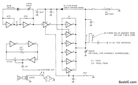 40 Meter Cw Basic Circuit Circuit Diagram