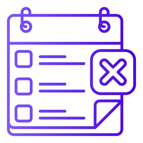 Cancel Generic Gradient Outline Icon