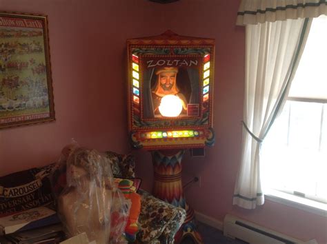 Zoltan Penny Arcade Coin Operated Fortune Teller Obnoxious Antiques