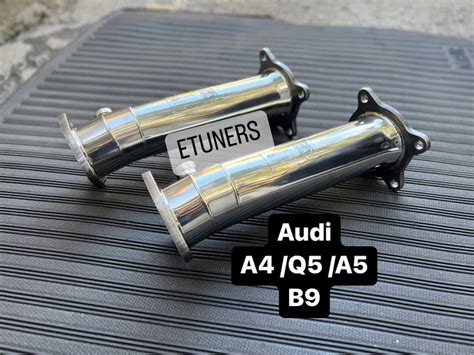 Даунпайп audi a4 a5 q5 b9 a6 a7 c8 на audi a6 c8 audi a7 sportback