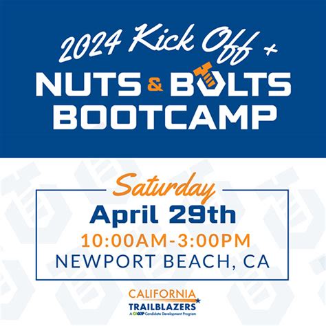 Cagop 2024 Kick Off Nuts And Bolts Bootcamp Ocgop