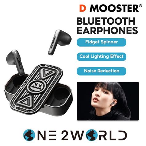Dmooster D15 Fingertip Gyro Bluetooth Earphones Anc Alexa And Siri Support Dual Connection