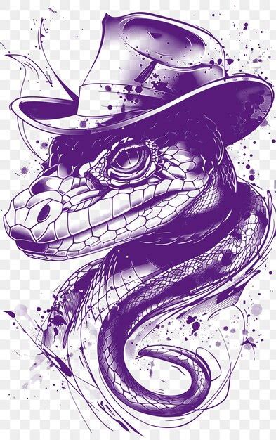 Premium Psd Psd Vector Of Python With A Fedora And A Mysterious Premium Psd Psd Vector Of Python With A Fedora And A Mysterious