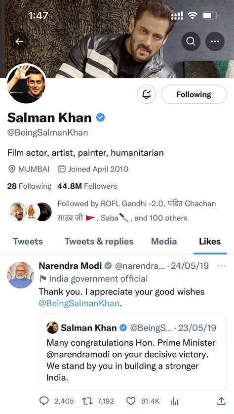 Dr Nimo Yadav On Twitter Because Salman Khan Is A Bhakt Salman Has