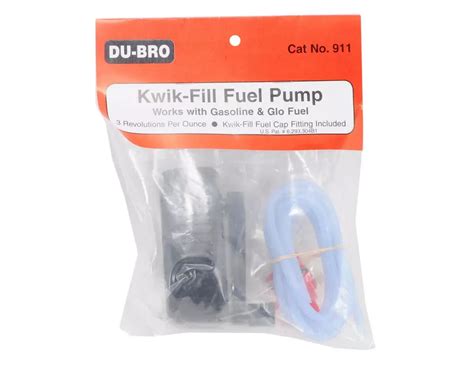Dubro Kwik Fill Fuel Rc Remote Control Model Airplane Nitro Fuel Pump