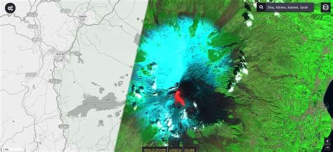 Europejski satelita sfotografował wybuch Etny Obrazy z platformy EO Cloud