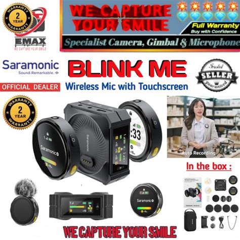 Jual Saramonic Blink Me B2 Wireless Microphone Touchscreen Blinkme B2