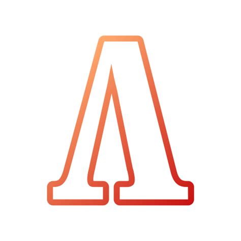 Icono De Lambda Generic Gradient Outline
