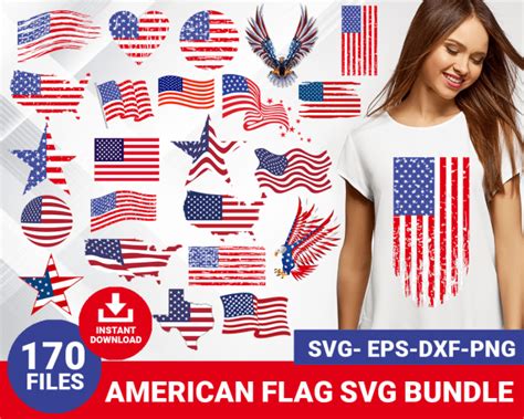 American Flag Bundle SVG SvgForCrafters Free Premium SVG Cut Files