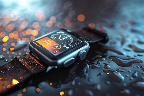 Premium Photo Weather App On A Smartwatch Displaying Realtime Up