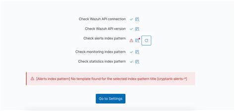 Alerts Index Pattern No Template Found For The Selected Index Pattern
