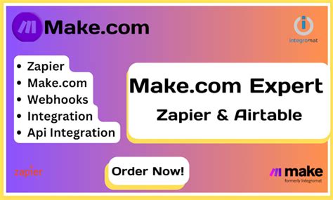 Setup Make Com Automation Api Zapier Make Com Scenario Integration Zap
