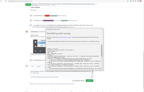 Run System IO FileNotFoundException Could Not Find File C Program Files PowerToys Modules