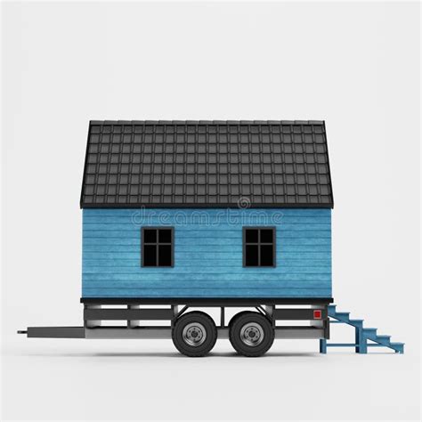 3d Render Of Tiny House Stock Illustration Illustration Of Living